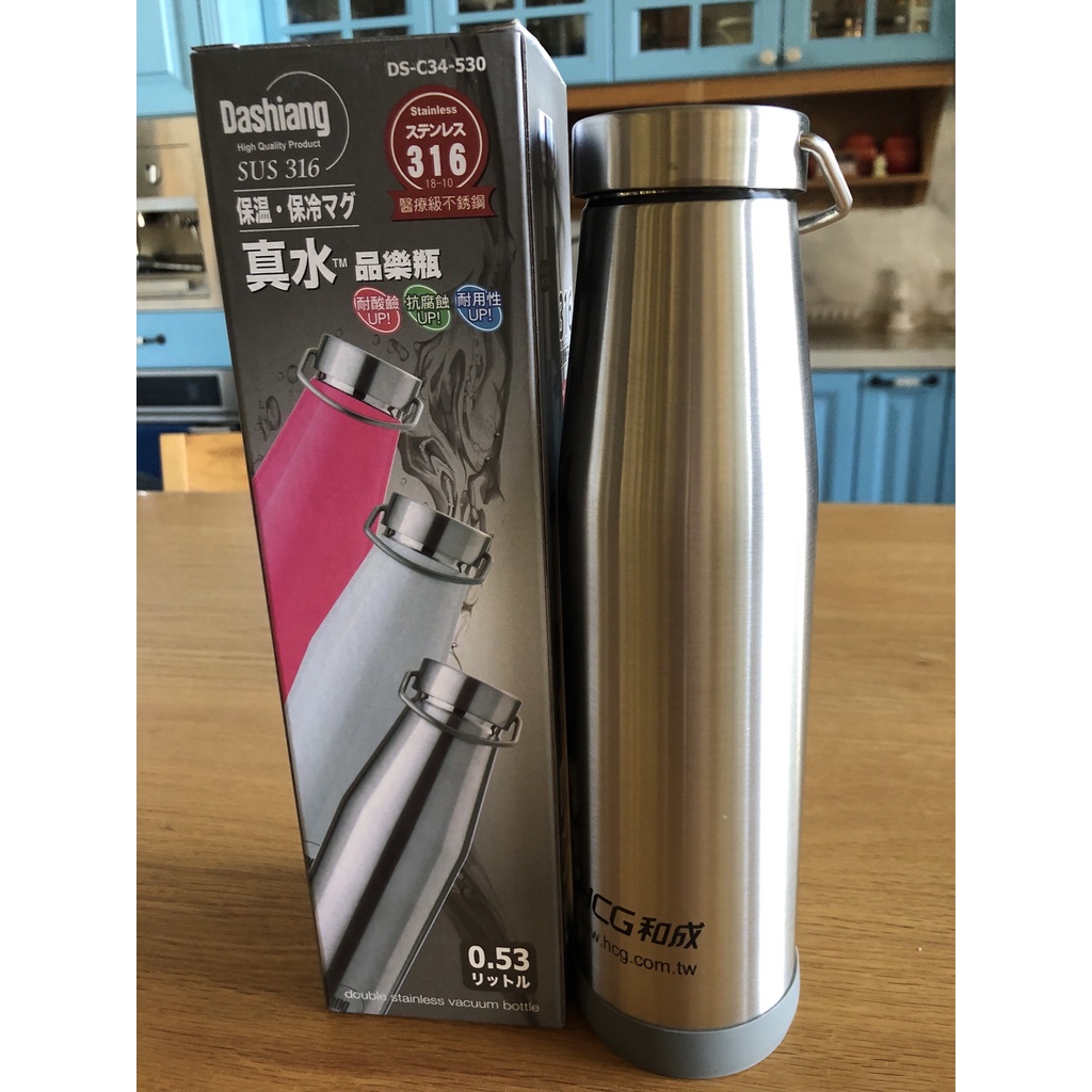 HCG和成本土大廠一年安心保固 廠商促銷品 Dashiang 316真水品樂真空保溫瓶 DS-C34-530 530ml | 蝦皮購物