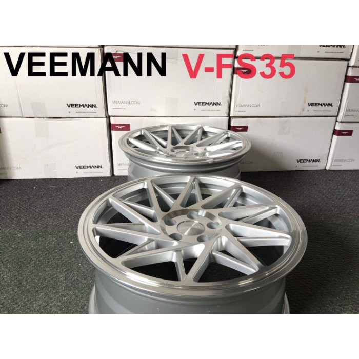 +超鑫輪胎鋁圈+ 英國VEEMANN V-FS35 19吋鋁圈 5孔112 賓士 AUDI BMW 前後配 銀車面 | 蝦皮購物