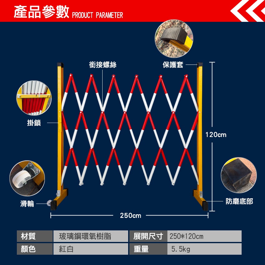 醫達康 臨時圍籬 欄柱 伸縮籬笆架 施工圍籬 衛工圍籬 MIT-CF1230 安全圍籬 施工安全器材 | 蝦皮購物