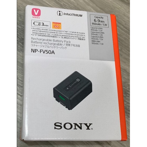 SONY NP- FV50A 原廠鋰電池 全新品 FV50 台灣公司貨 | 蝦皮購物