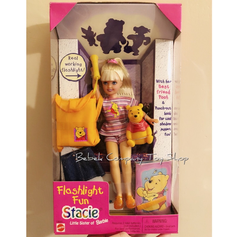 Mattel 1997 Flashlight Fun Stacie Barbie 絕版 古董 迪士尼 芭比娃娃 全新未拆 | 蝦皮購物