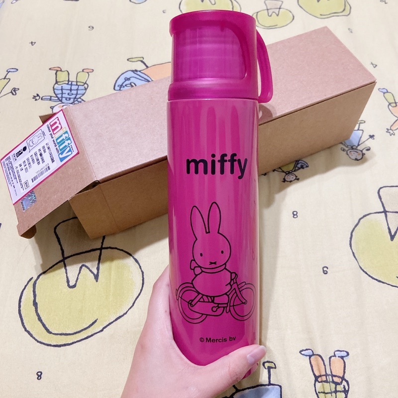 miffy 杯蓋保溫瓶 桃色 米飛兔 全新 500ml | 蝦皮購物