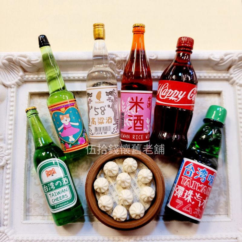 （大款）冰箱貼 磁鐵 造型吸鐵 吸鐵 紀念品 禮品 台灣紀念品 交換禮物 小籠包 可樂 花露水 彈珠汽水 古早味 台灣味 | 蝦皮購物
