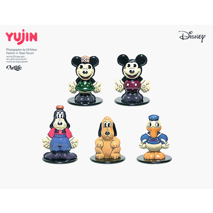 Artlife @ YUJIN DISNEY ディズニーキャラクター 全5種セット 迪士尼人物 鐵皮 絕版扭蛋 | 蝦皮購物