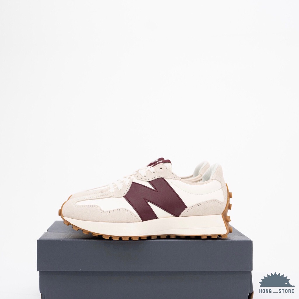 Hong__Store 】New Balance WS327KA 327KA 327 麂皮 皮革 焦糖底 酒紅 紅 | 蝦皮購物