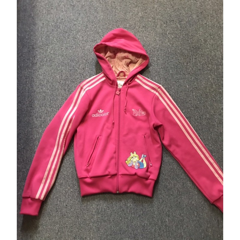 adidas&Miss piggy adicolor紀念版運動外套 | 蝦皮購物