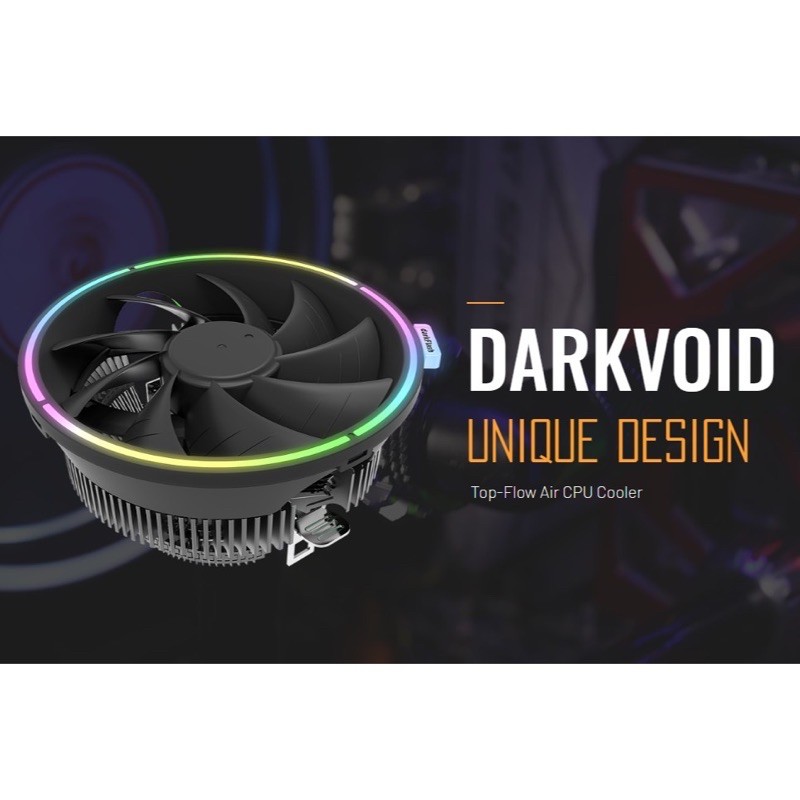 darkFlash Darkvoid CPU散熱器 塔扇 風冷 空冷 處理器 RGB 高效能 彩光 酷炫 絢彩 幻彩 | 蝦皮購物