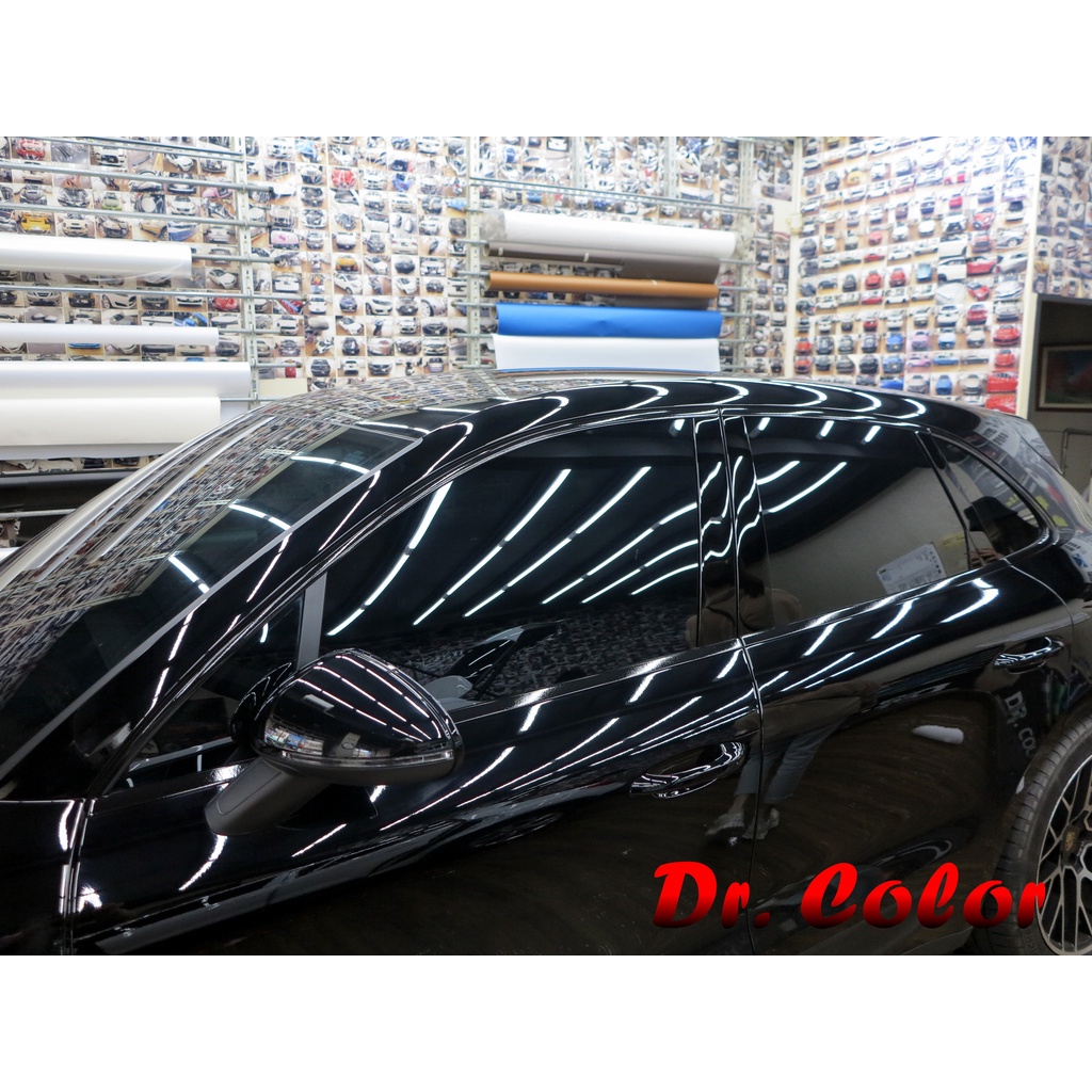 Dr. Color 玩色專業汽車包膜 Porsche Macan GTS 高亮黑_窗框 | 蝦皮購物