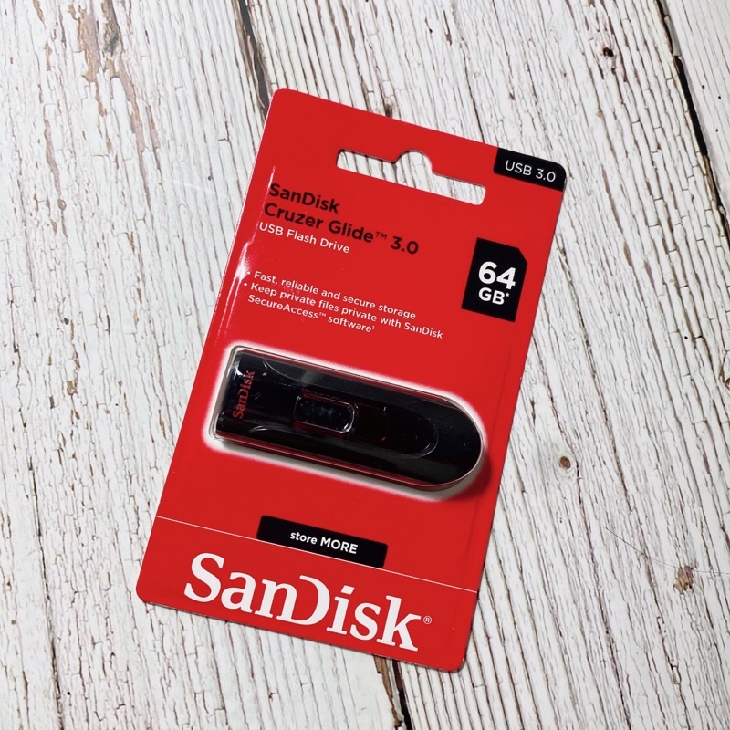 SanDisk 64GB紅黑色USB隨身碟 | 蝦皮購物