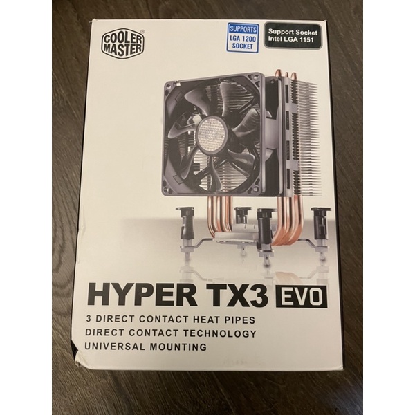 [二手]酷碼cooler master Hyper TX3 EVO 三熱導管cpu散熱器 塔散 全新scythe 散熱膏 | 蝦皮購物