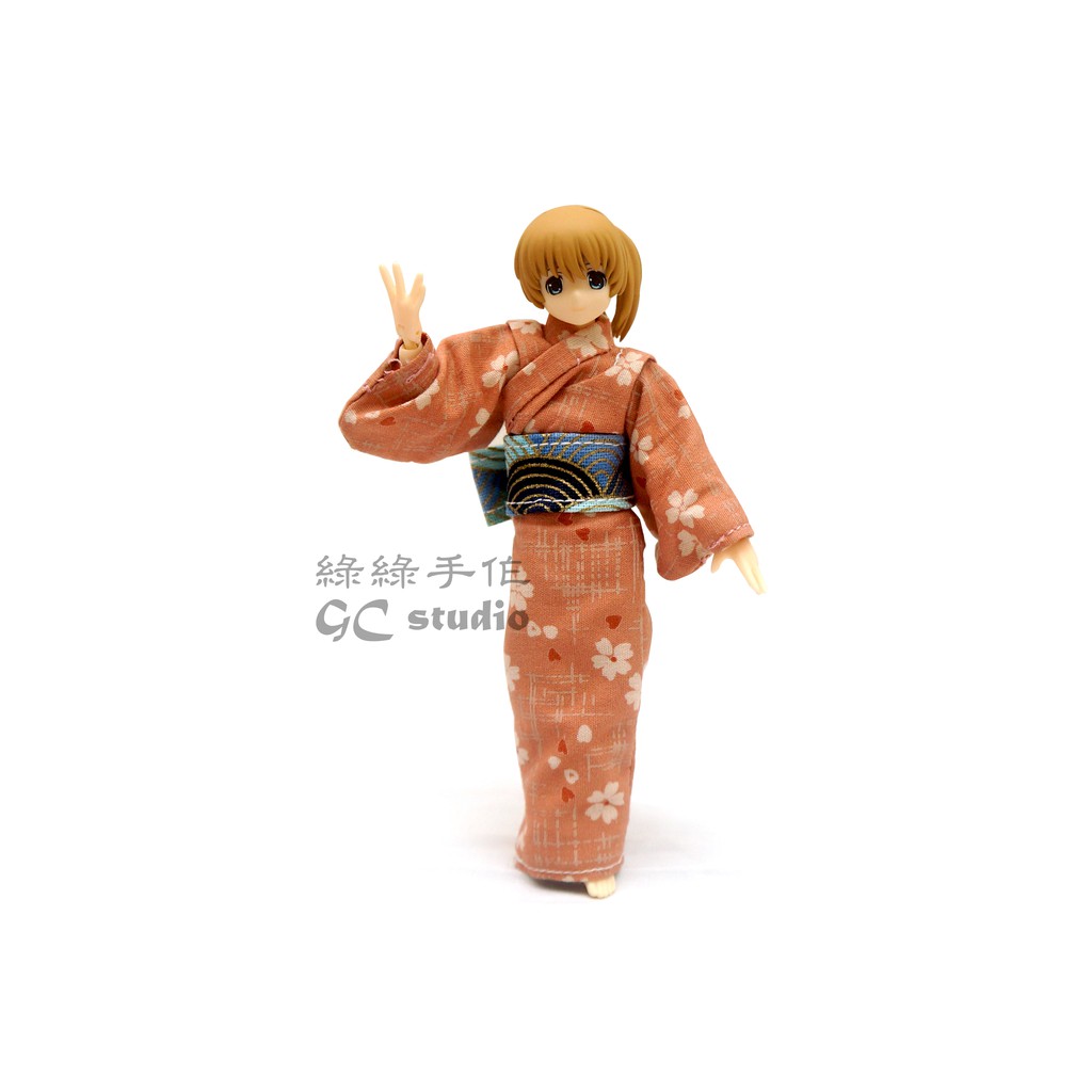 [綠綠手作 GCstudio] 客製 需預訂 手工 日式 和服 浴衣 長版 6吋 1/12 人偶用 | 蝦皮購物