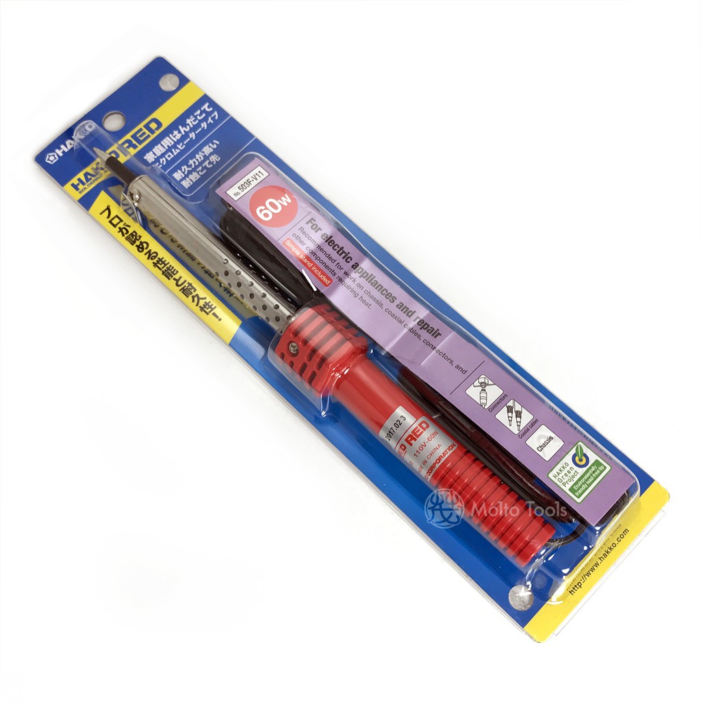 〖伍金〗日本正貨 HAKKO 白光牌 503F-V11 60W 鎳鉻發熱芯 紅炳 經濟型 電烙鐵 503 | 蝦皮購物
