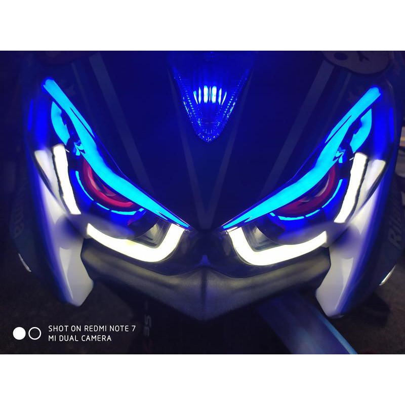 誠一機研 CTH 大燈組 FORCE 155 魚眼 LED 改裝 山葉 發亮 導光 YAMAHA | 蝦皮購物