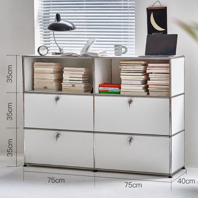 【免運】定製中古餐邊櫃傢用客廳ins風儲物櫃收納櫃簡約USM櫃模塊組閤櫃子 JCE4 | 蝦皮購物