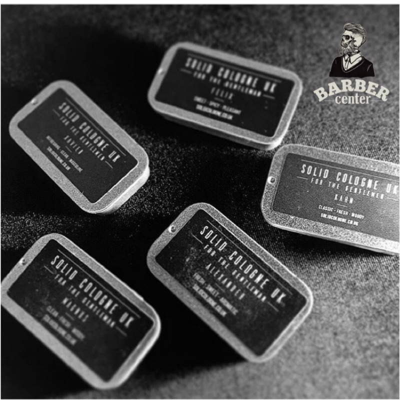 《BARBER CENTER》英國 Solid Cologne UK 固態古龍水 復古鐵盒滑蓋設計 男友香 紳士必備 | 蝦皮購物