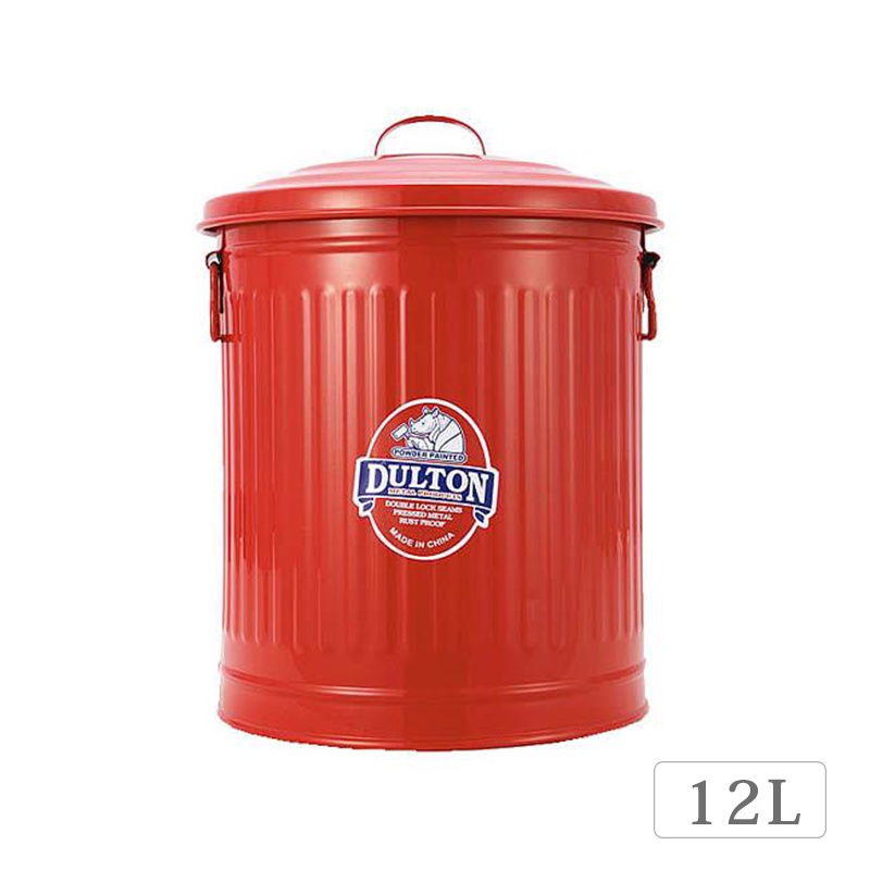 日本 DULTON 美式復古垃圾桶/ 12L/ 紅 eslite誠品 | 蝦皮購物