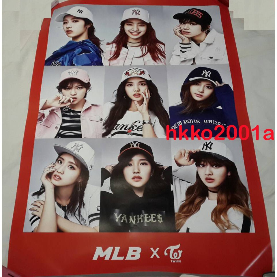 ★hkko2001a★ MLB X TWICE [ 大型海報 ] 現貨在台 官方週邊 周子瑜 Momo | 蝦皮購物