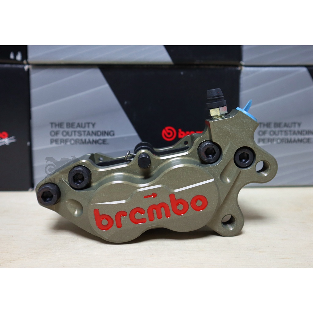 【ST】Brembo CNC對四(右卡)古銅色 單插銷 孔距40mm 活塞30/34 | 蝦皮購物