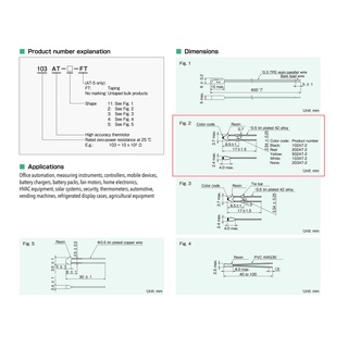 【小雲】SEMITEC 日本 NTC 熱敏電阻 103AT 10K 1％ | 蝦皮購物