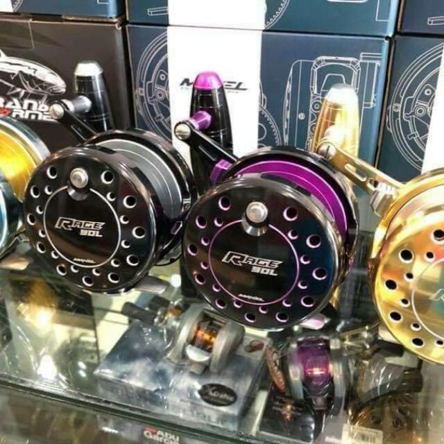 《🌟荒野釣具🌟》 MAXEL RAGE 60H 60HL 頂規推桿雙煞車鼓捲 | 蝦皮購物