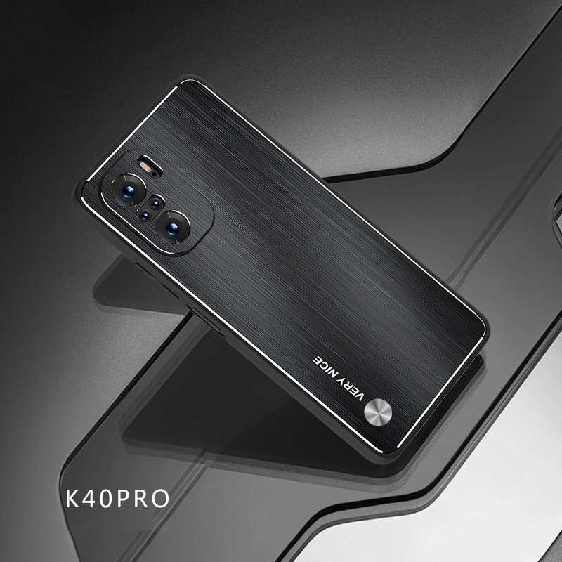 易捷達 新款 紅米 K40 K40pro 小米 POCO F3 拉絲鋁合金 磨砂 防摔 手機 保護套 | 蝦皮購物