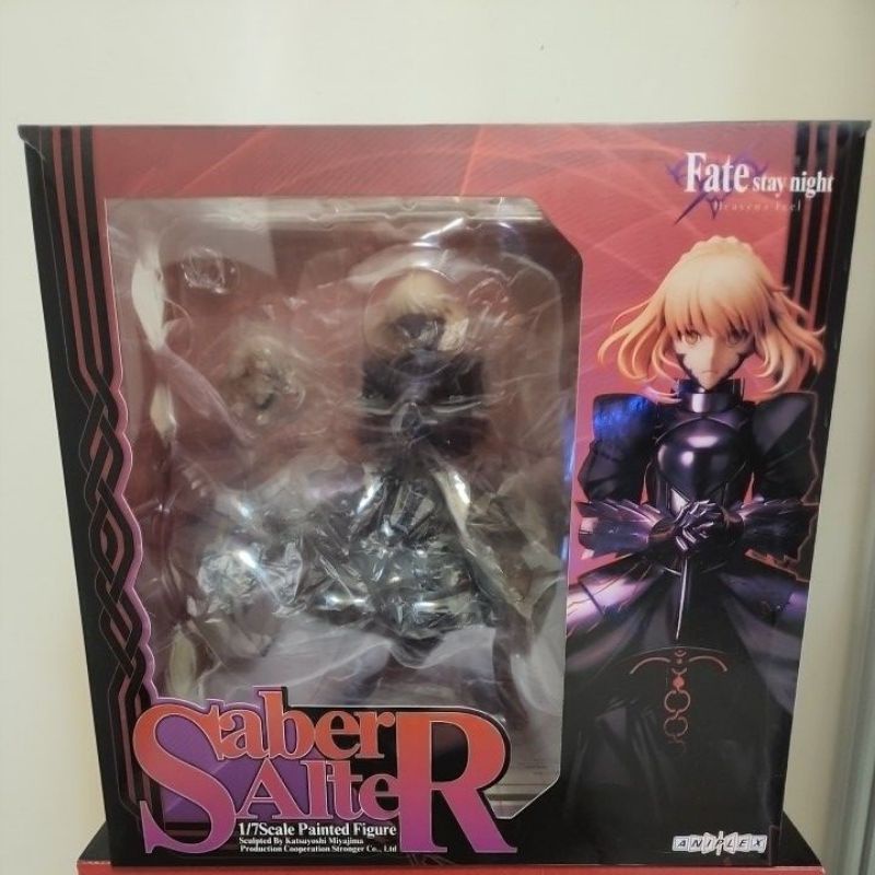 二手 ANIPLEX限定 Fate HF劇場版 迷途之蝶 黑賽巴 Saber Alter 1/7 pvc | 蝦皮購物