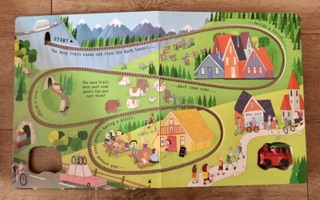 （現貨）全新英國Usborne遊戲書-Pull back Busy Train Book（附迴力火車） | 蝦皮購物