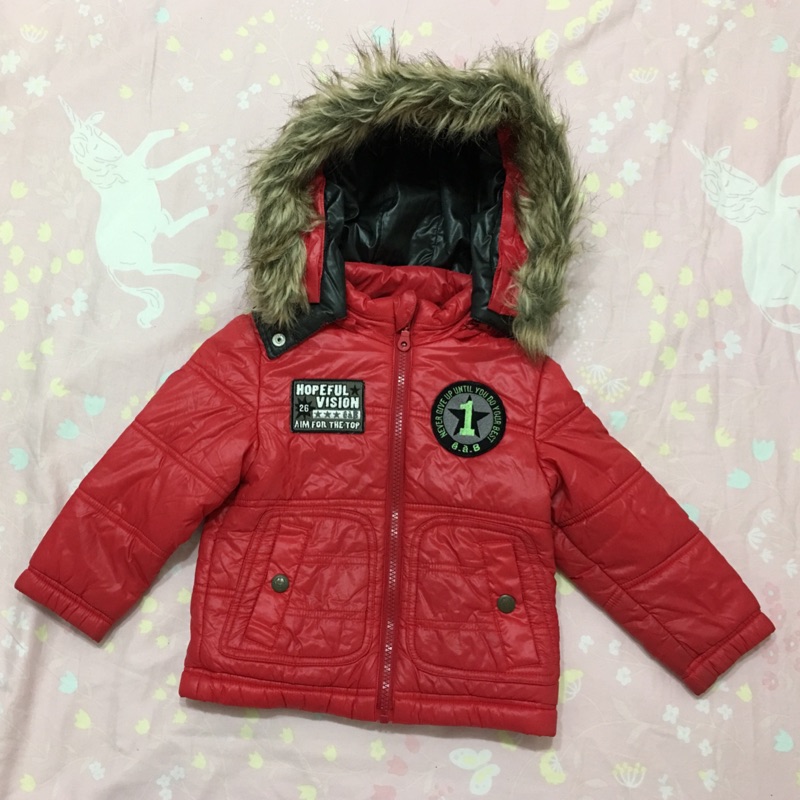 《降價》日本帶回 ベベ(BEBE) 90cm 連帽外套（2歲左右）附實穿照） | 蝦皮購物