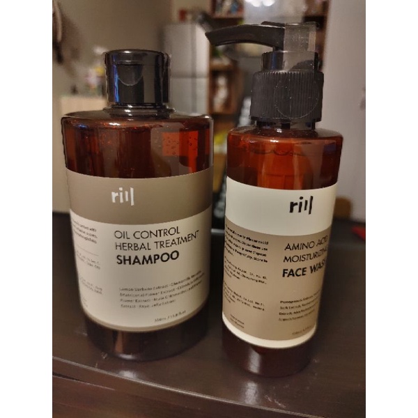 rill川。頭皮控油淨化草本洗髮精&溫和保濕胺基酸洗面乳（不拆賣） | 蝦皮購物