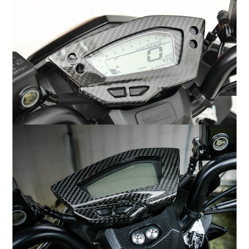 『六扇門』MOS FORCE 155 儀表蓋 碳纖維 卡夢 貼片包覆 | 蝦皮購物