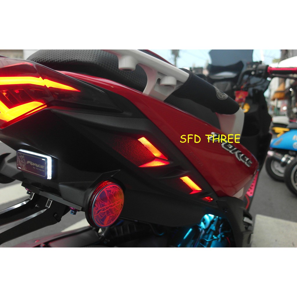 「小星精品」 贈送鈦螺絲組 CTH 鯊客 FORCE 裝飾燈 鯊魚鰭 LED 導光 日行燈 小燈 鯊魚 寬體發亮 | 蝦皮購物