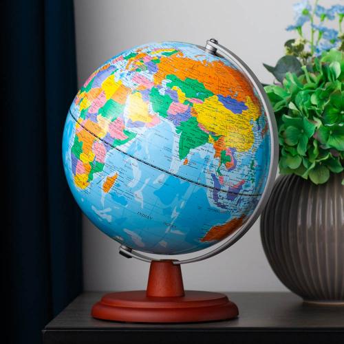 【SkyGlobe】10吋行政圖205木座地球儀-LED《有點厲害日韓代購》地球儀 教學 LED | 蝦皮購物