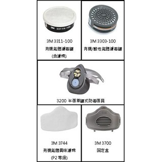 3M 3303K-100 有機/酸性氣體濾毒罐 #工安防護具專家 | 蝦皮購物