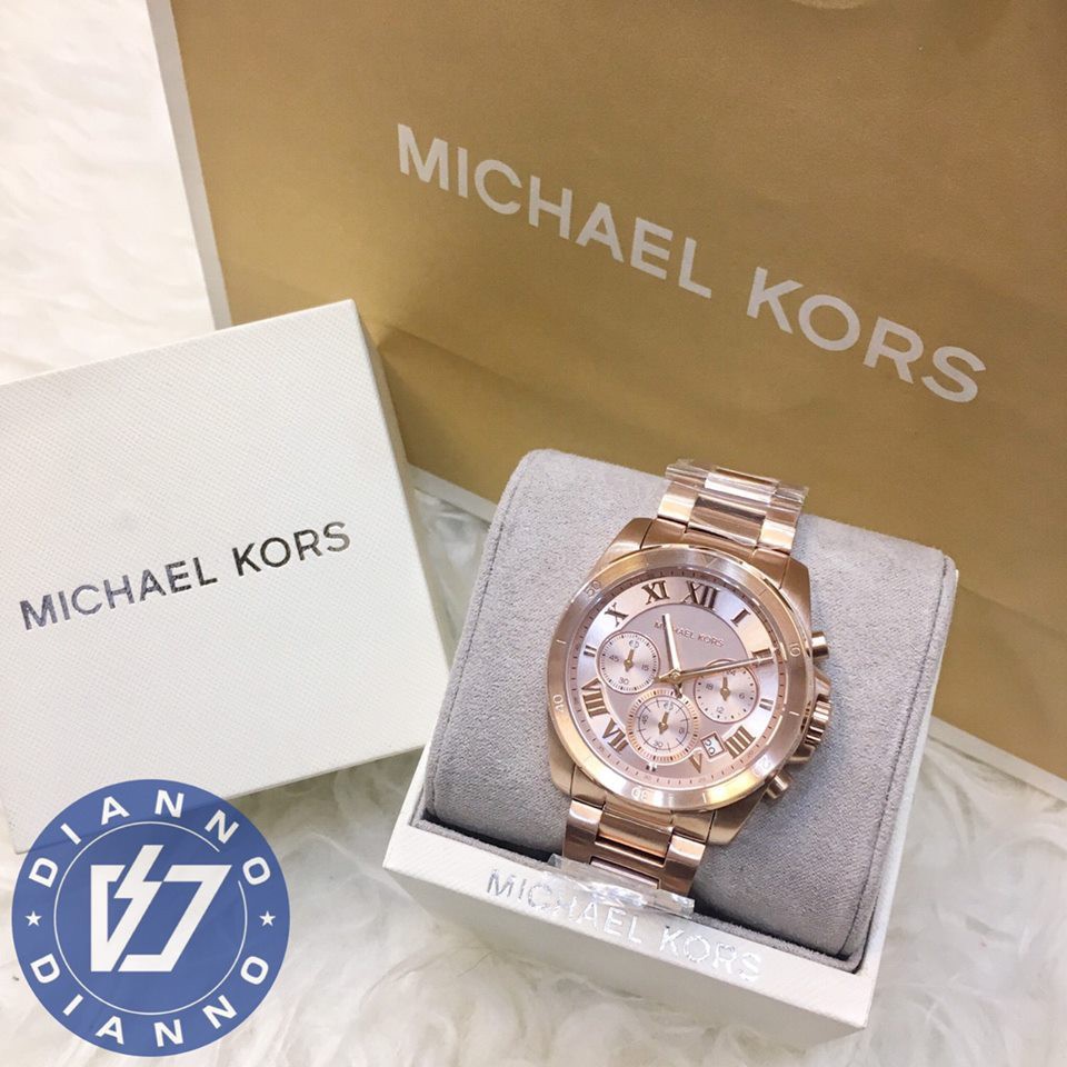免運 現貨 含發票保固 帝安諾-實體店面 Michael Kors 手錶 MK 三眼 玫瑰金 女錶 鋼帶 MK6367 | 蝦皮購物