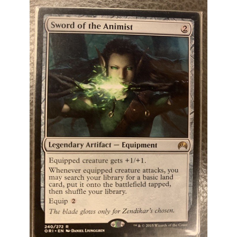 【Japan MTG 搬運工】起源 日、英文版 Sword of the Animist 物靈師之劍 | 蝦皮購物