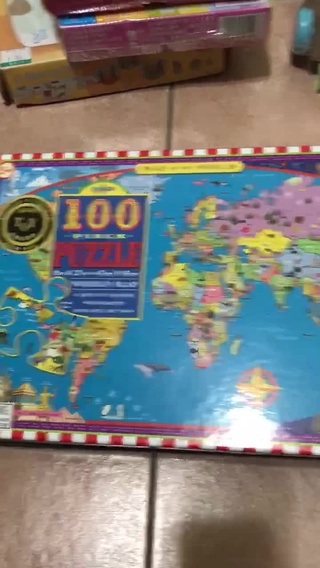 eeBoo 拼圖 — World Map 100 Piece Puzzle 世界地圖 (100片) | 蝦皮購物