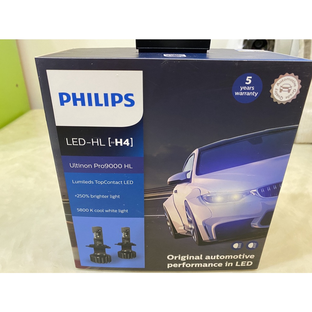 全新 " PHILIPS 飛利浦 Ultinon Pro9000 H4 H7 H11 LED 頭燈 " 售價 3588元 | 蝦皮購物