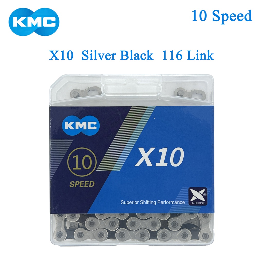 Kmc X10 X10.93 MTB 公路自行車鏈 116L 10 20 速自行車鏈, 帶魔術按鈕山地自行車鏈 | 蝦皮購物