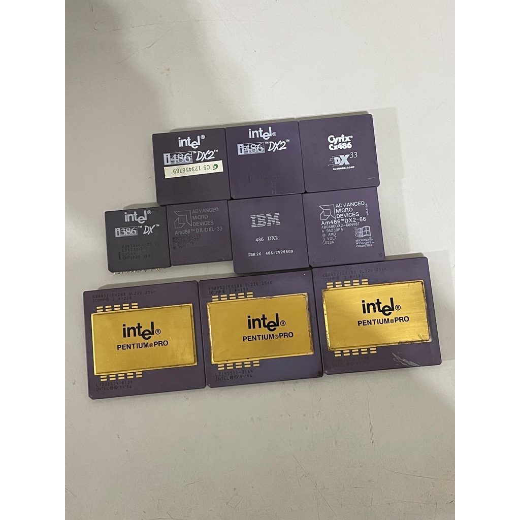 Intel AMD IBM Cyrix 386 486 CPU 處理器 收藏 回收 提煉黃金 | 蝦皮購物