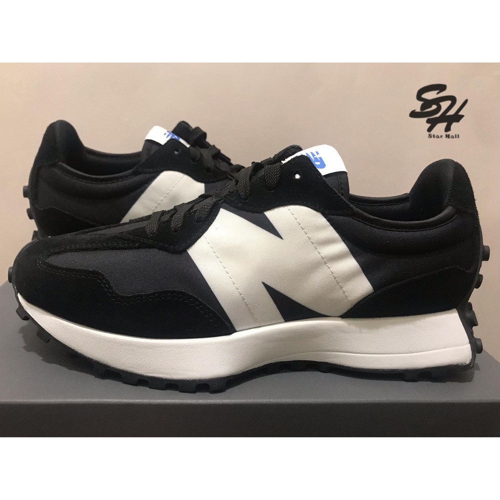 NEW BALANCE 327 黑白 復古 老爹鞋 男女款 MS327CPG | 蝦皮購物