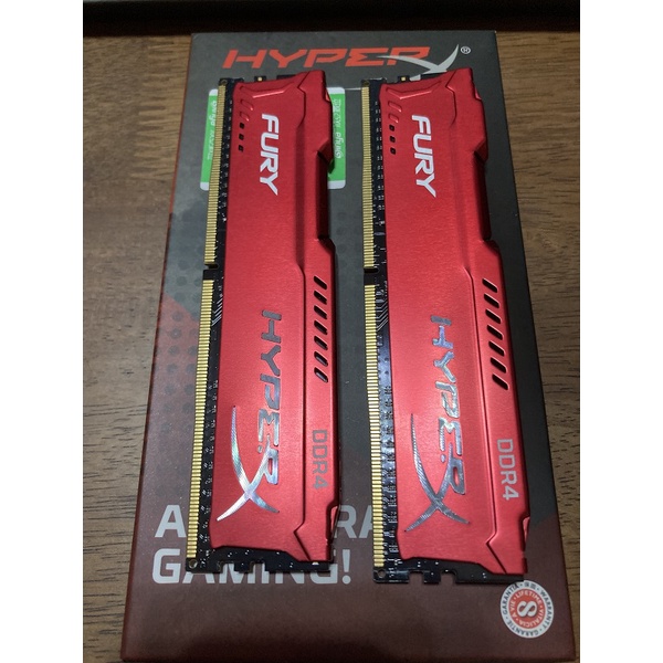 HyperX FURY DDR4 3200 8G*2 紅版散熱片 | 蝦皮購物