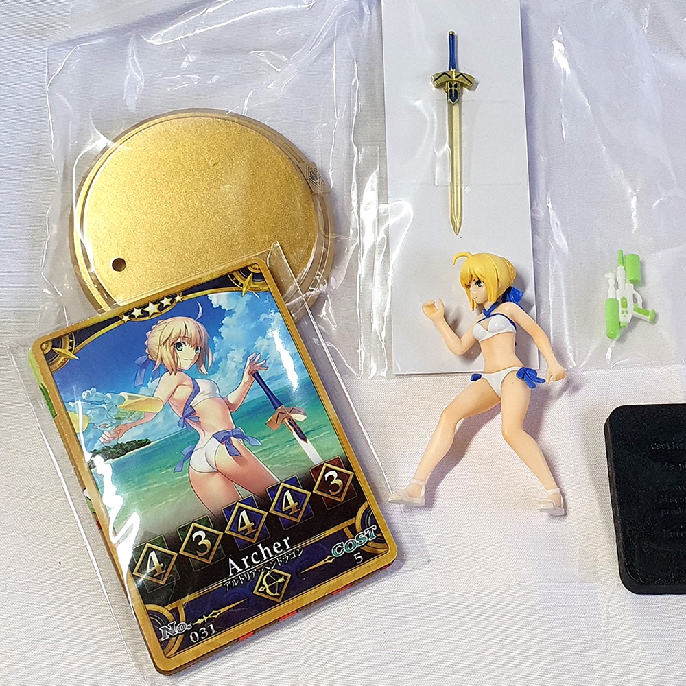 Fate Grand Order Duel FGO 瑪修/迦爾納/泳裝Saber 盒玩 戰旗 桌遊 公仔 | 蝦皮購物