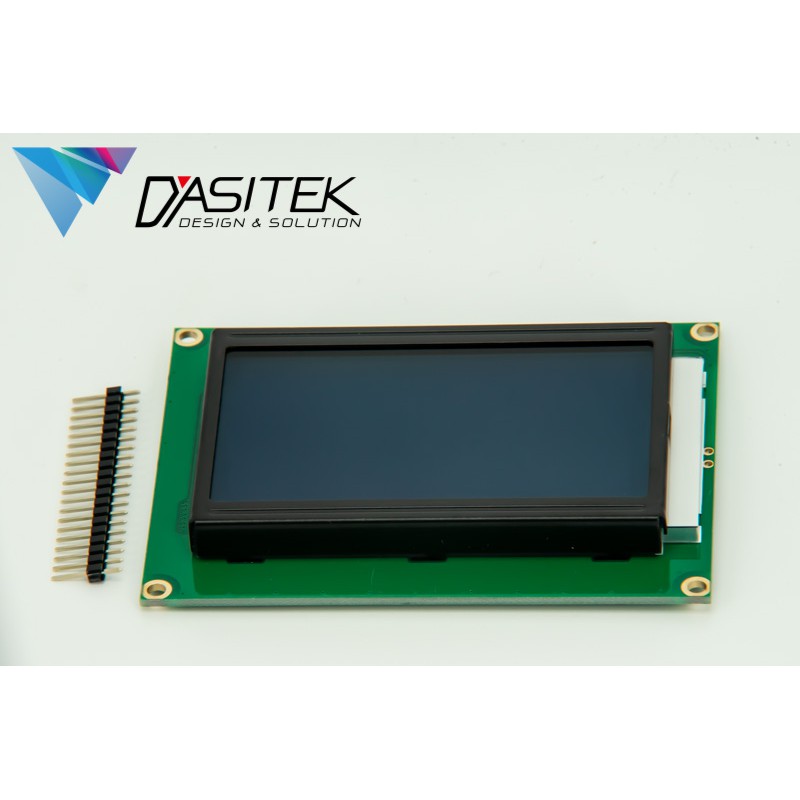 【戴思科技】現貨 LCD12864液晶顯示模組，帶背光/藍底白字/簡體中文字庫 | 蝦皮購物