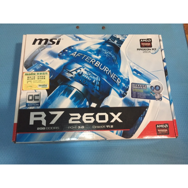 (整新品)微星msi R7 260X 2GD5 OC | 蝦皮購物