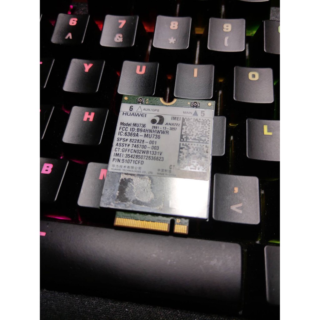 華爲 Huawei MU736 NGFF WWAN 模塊 3G/4G卡 GPS卡 HSPA+ | 蝦皮購物