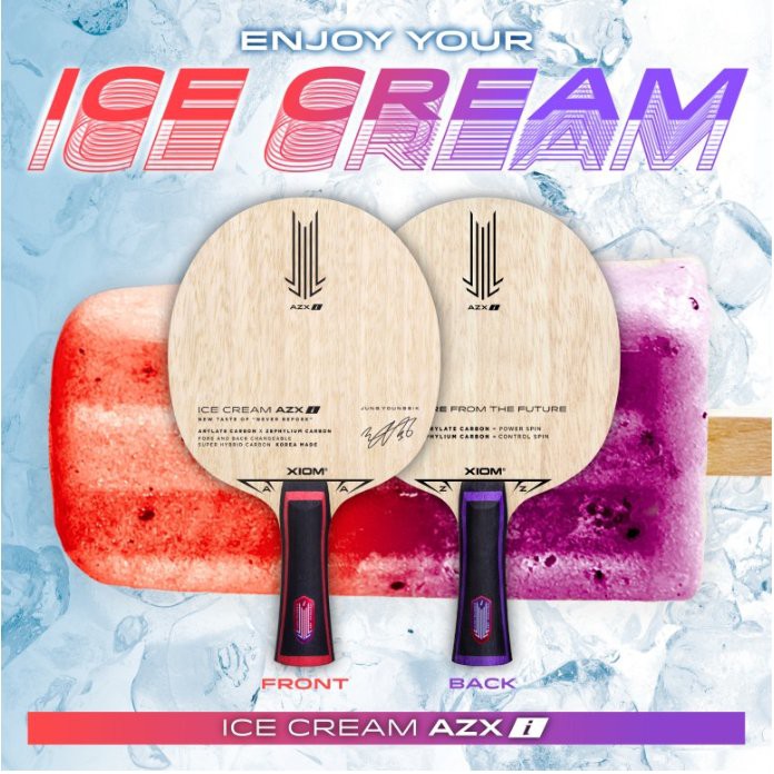 XIOM桌球拍 ICE CREAM AZX | 蝦皮購物