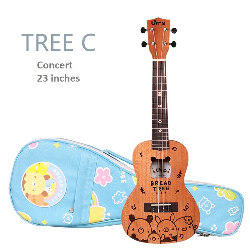 全新現貨 Uma 麵包樹 Bread Tree 聯名款 23吋 Ukulele 烏克麗麗 Bread Tree-C | 蝦皮購物