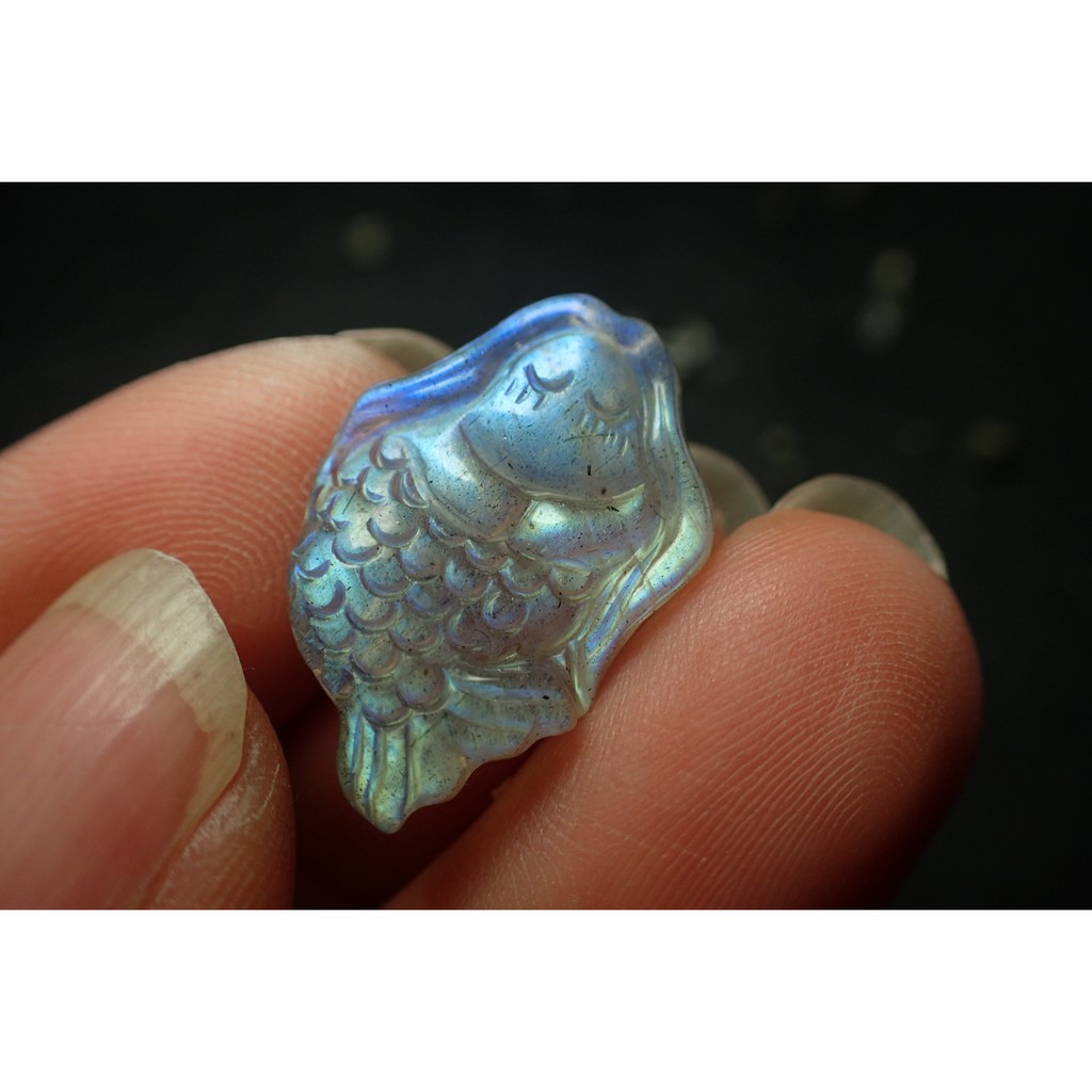 彩光拉長石美人魚裸石 尺寸：23X16X5 mm | 蝦皮購物