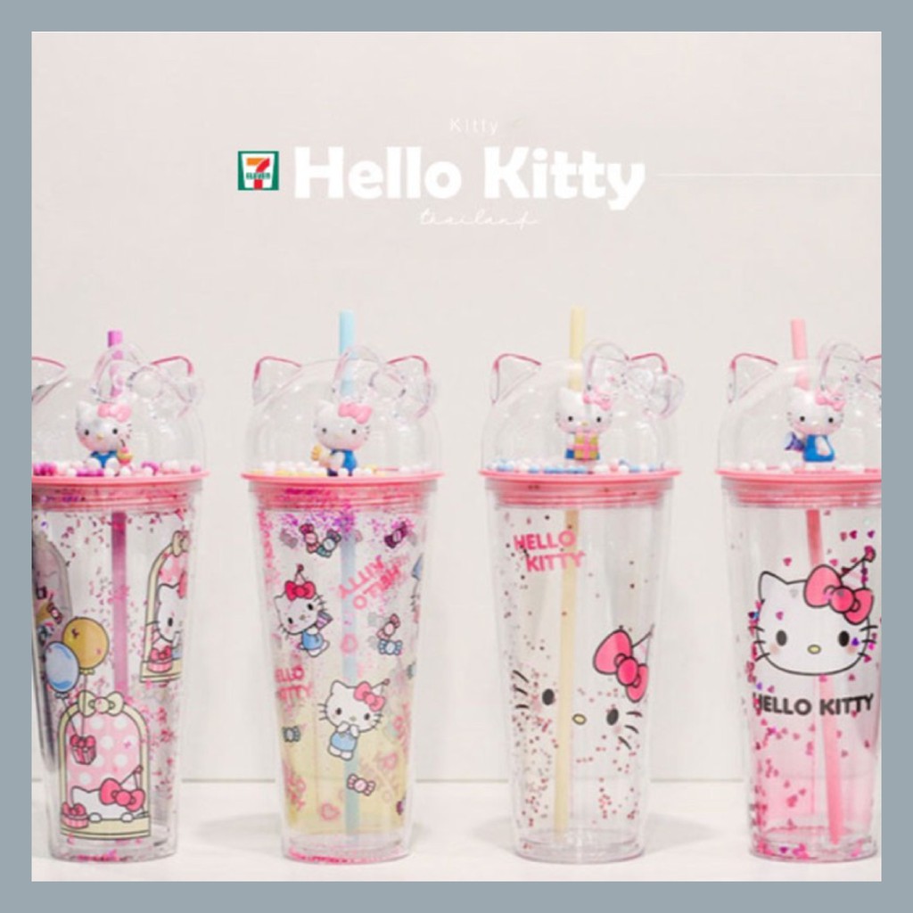 泰國限量 711 Hello kitty 水杯 kitty杯子 凱蒂杯 kitty水壺 | 蝦皮購物