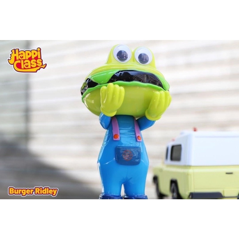 全新現貨 正版 HAPPI CLASS BUR RIDLEY 三眼怪 漢堡君 漢堡人 公仔 潮流 玩具 | 蝦皮購物